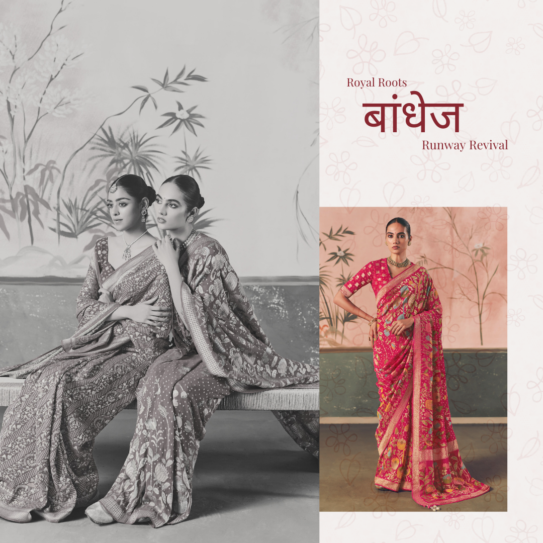 From Royal Roots to Runway Revival: Beauty of Bandhani Sarees | Kimora.in